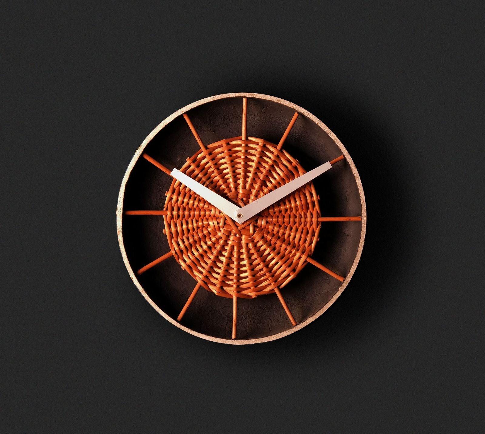 Shop Zoon Wall Clock | Handcrafted Kashmir Willow Wicker and Paper ...